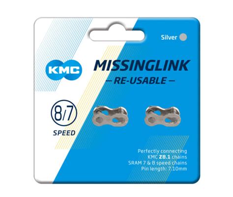 Kmc 7 8 Speed Missing Link Connectors Cl 571r The Bike Settlement