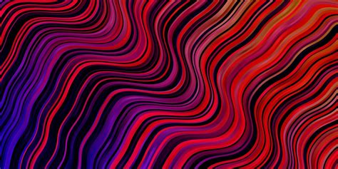 Dark Multicolor Vector Pattern With Curved Lines 3004344 Vector Art At Vecteezy