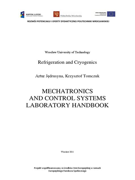 mechatronics and control systems laboratory handbook pdf