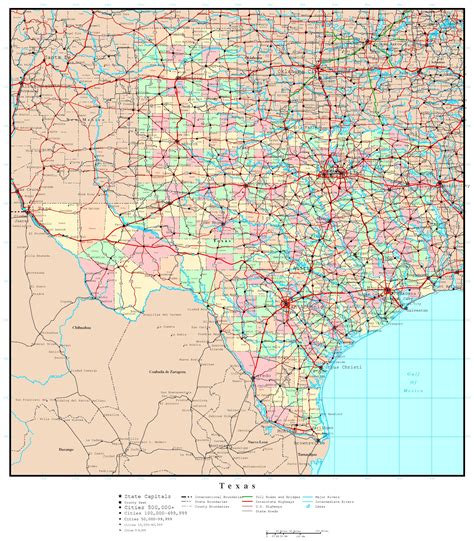 Map Of Texas Printable