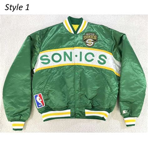 Starter Satin 80s Seattle Supersonics Jacket Jacket Makers