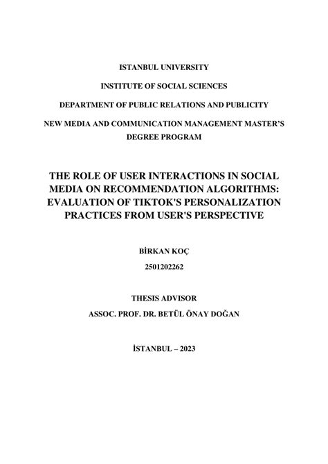 Pdf The Role Of User Interactions In Social Media On Recommendation Algorithms Evaluation Of