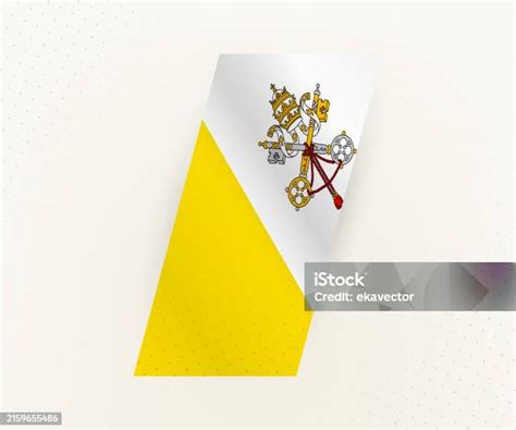 추상 현대 수직 깃발 바티칸 시국 바티지 색 배경 와 와 도트 0명에 대한 스톡 벡터 아트 및 기타 이미지 0명 곡선 기