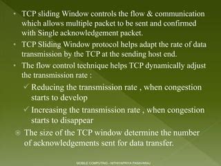 Adaptation Of Tcp Window PPSX Computer Networking Computing