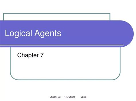PPT Logical Agents PowerPoint Presentation Free Download ID