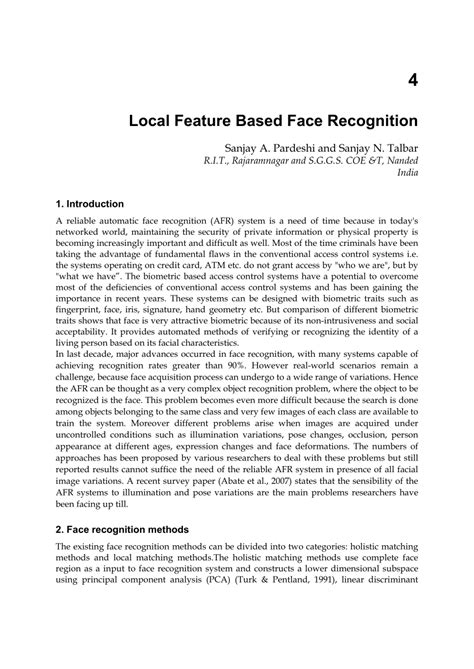 pdf local feature based 3d face recognition