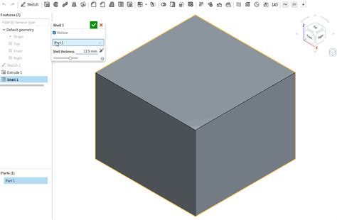 Altering Shell Shape Onshape