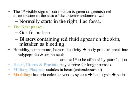 Post Mortem Interval Pptx First Aid Injuries