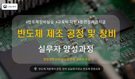 강연교육 더인에듀 반도체 제조 공정 및 장비 실무자 양성과정 ~21