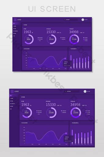 Deep Space Blue Technology Sense Data Visualization UI Web Interface UI PSD Free Download