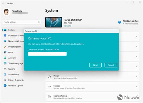 windows 11 25201 gets new rename this pc and date time picker ui
