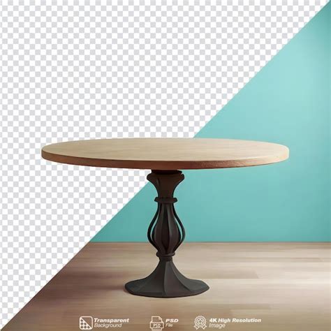 Premium PSD Table Isolated On Transparent Background