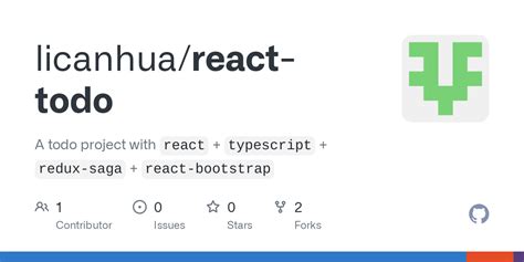 GitHub Licanhua React Todo A Todo Project With React Typescript Redux Saga React