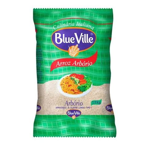 Arroz Blue Ville Culinária Italiana Tipo 1 1kg Fortatacadista