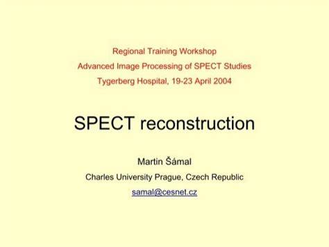 Spect Reconstruction