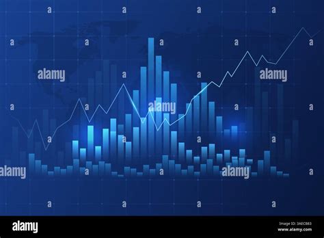 Glowing Vector Chart Of Investment Financial Data Analysis Indicators