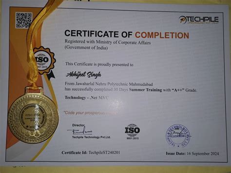 Im Thrilled To Announce That Ive Successfully Completed A 2 Month Summer Training Under The