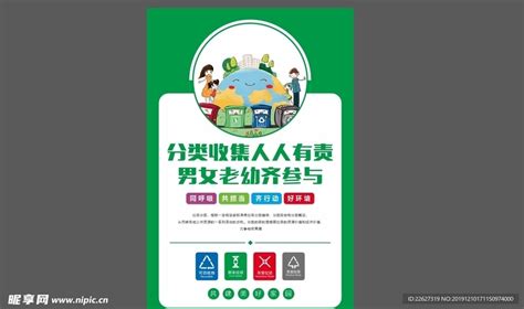 垃圾分类牌设计图 广告设计 广告设计 设计图库 昵图网