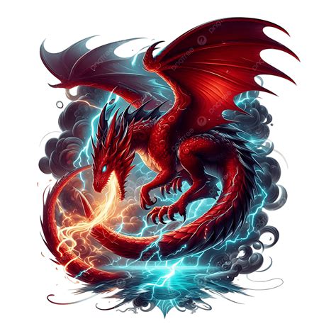 التنين الأحمر والأزرق تنين أحمر أزرق Png صورة للتحميل مجانا