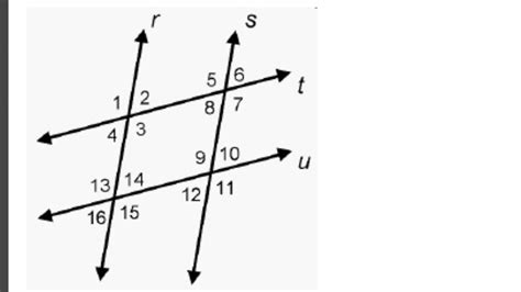FREE Parallel Lines R And S Are Cut By Two Transversals Parallel
