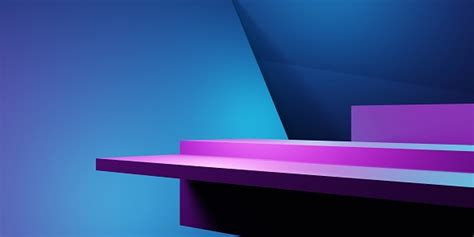 보라색과 파란색 추상 기하학적 배경의 3d 렌더링 광고 기술 쇼케이스 배너 화장품 패션 비즈니스 메타버스용 장면 공상 과학 일러스트레이션 제품 디스플레이 0명에 대한 스톡