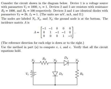 Solving Nonlinear Circuit Equations Using Conver Chegg