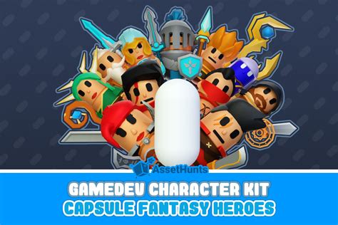 Gamedev Character Kit Capsule Fantasy Heroes By Assethunts