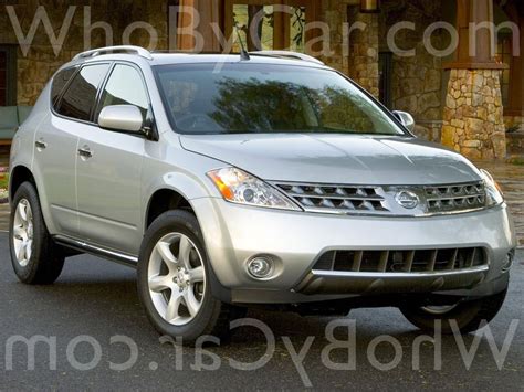 Модификации Nissan Murano I (Z50), подробный список и все годы выпуска ...
