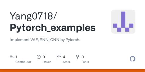 GitHub Yang Pytorch Examples Implement VAE RNN CNN By Pytorch