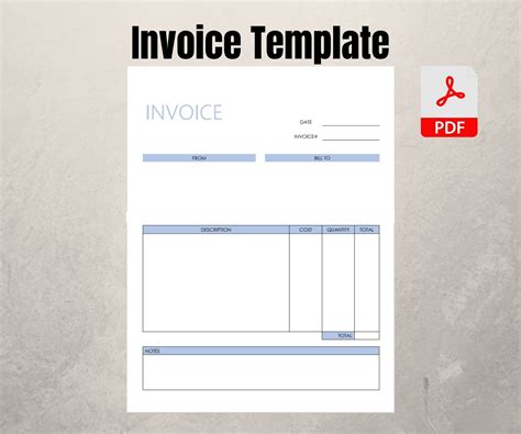 Invoice Template Pdf Google Docs Word Business Invoice Invoice Word Editable Invoice Custom