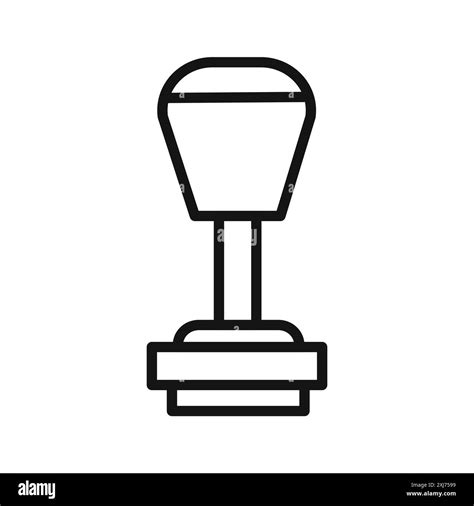 Rubber Stamp Icon Vector Line Logo Mark Or Symbol Set Collection Outline Style Stock Vector