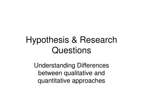 PPT Hypothesis Research Questions PowerPoint Presentation Free Download ID 6661910
