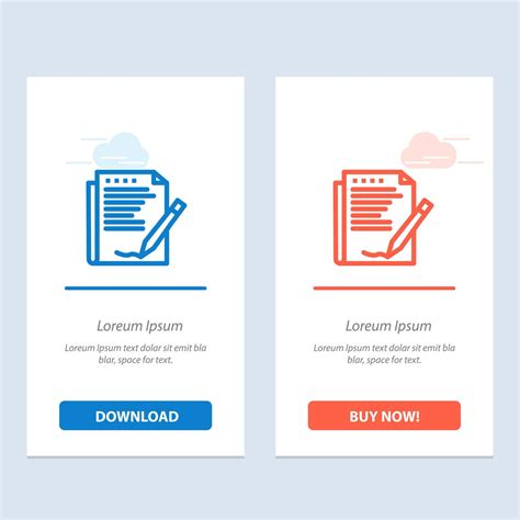 Agreement Report Form Layout Paper Blue And Red Download And Buy Now Web Widget Card Template