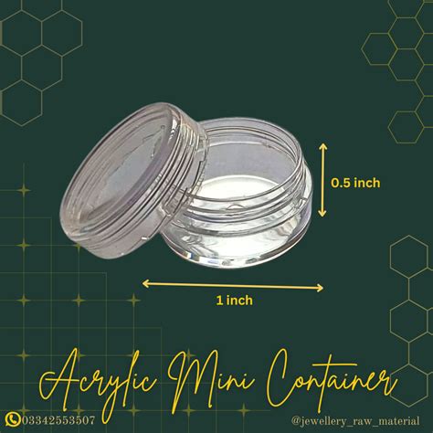 Acrylic Mini Container Jrm