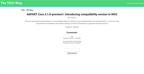 Mvc Tech Blog Mvc Techblog