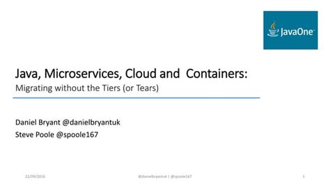 Javaone 2016 Java Microservices Cloud And Containers Ppt