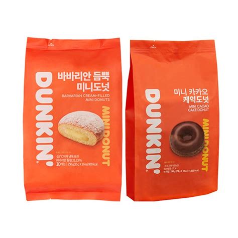 던킨도너츠 바바리안 듬뿍 미니도넛 10개미니 카카오 케익도넛 10개 총 20개 홈플러스 택배배송