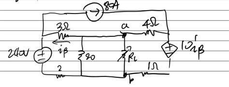 Solved The Variable Resistor RL In The Circuit In Fig Chegg
