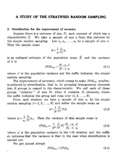 30 Free Stratified Random Samples To Download