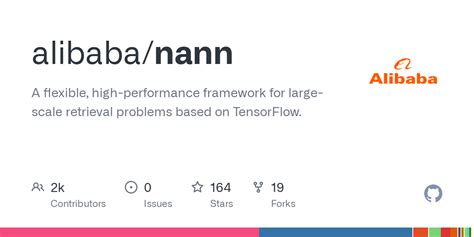 Github Alibabanann A Flexible High Performance Framework For Large Scale Retrieval Problems
