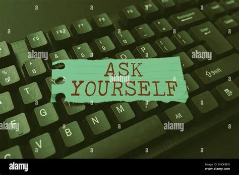 Conceptual Display Ask Yourself Business Showcase Thinking The Future Meaning And Purpose Of