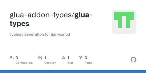 Github Glua Addon Typesglua Types Typings Generation For Garrysmod