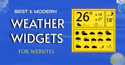 8 best html weather widgets for websites with automatic location