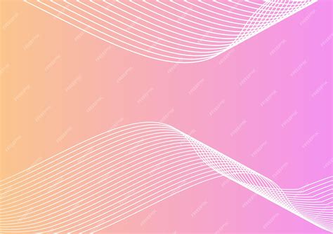 Premium Vector Dynamic Abstract Background With Lines Objects And Gradient Colors