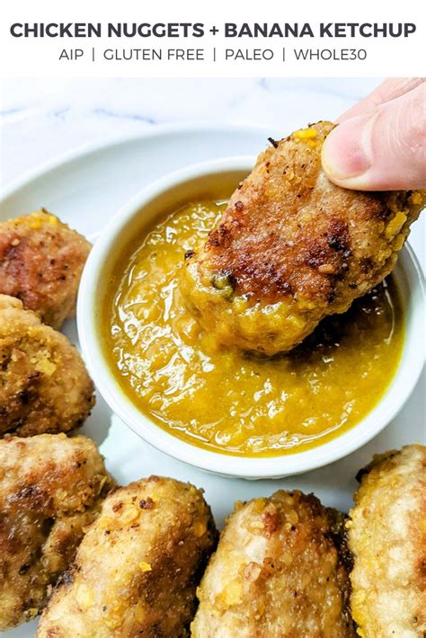 Aip Chicken Nuggets With Banana Ketchup The Open Cookbook Recipe Recipes Baked Plantain