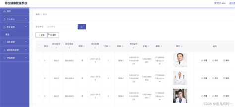 基于ssm的师生健康管理系统设计实现ssm师生管理系统 Csdn博客