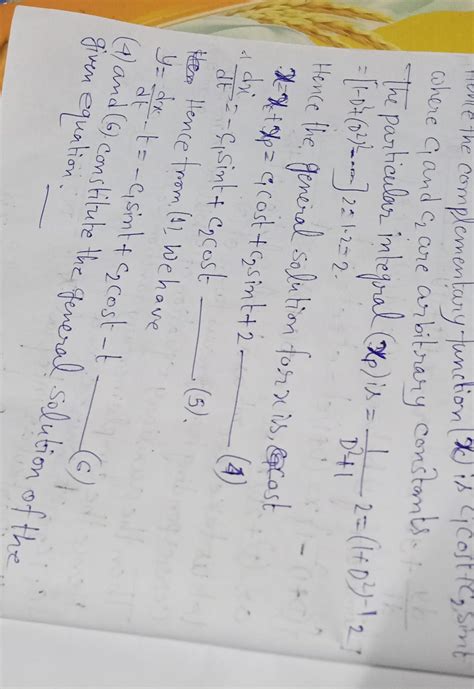 Simultaneous Differential Equation