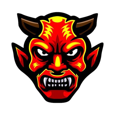 Premium Vector Devil Head Logo Mascot Design