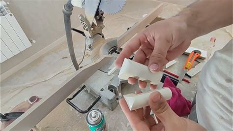 Монтаж плинтуса МДФ на жидкие гвозди и Клей Двухкомпонентный - YouTube