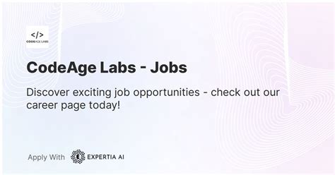 Codeage Labs Career Page Jobs